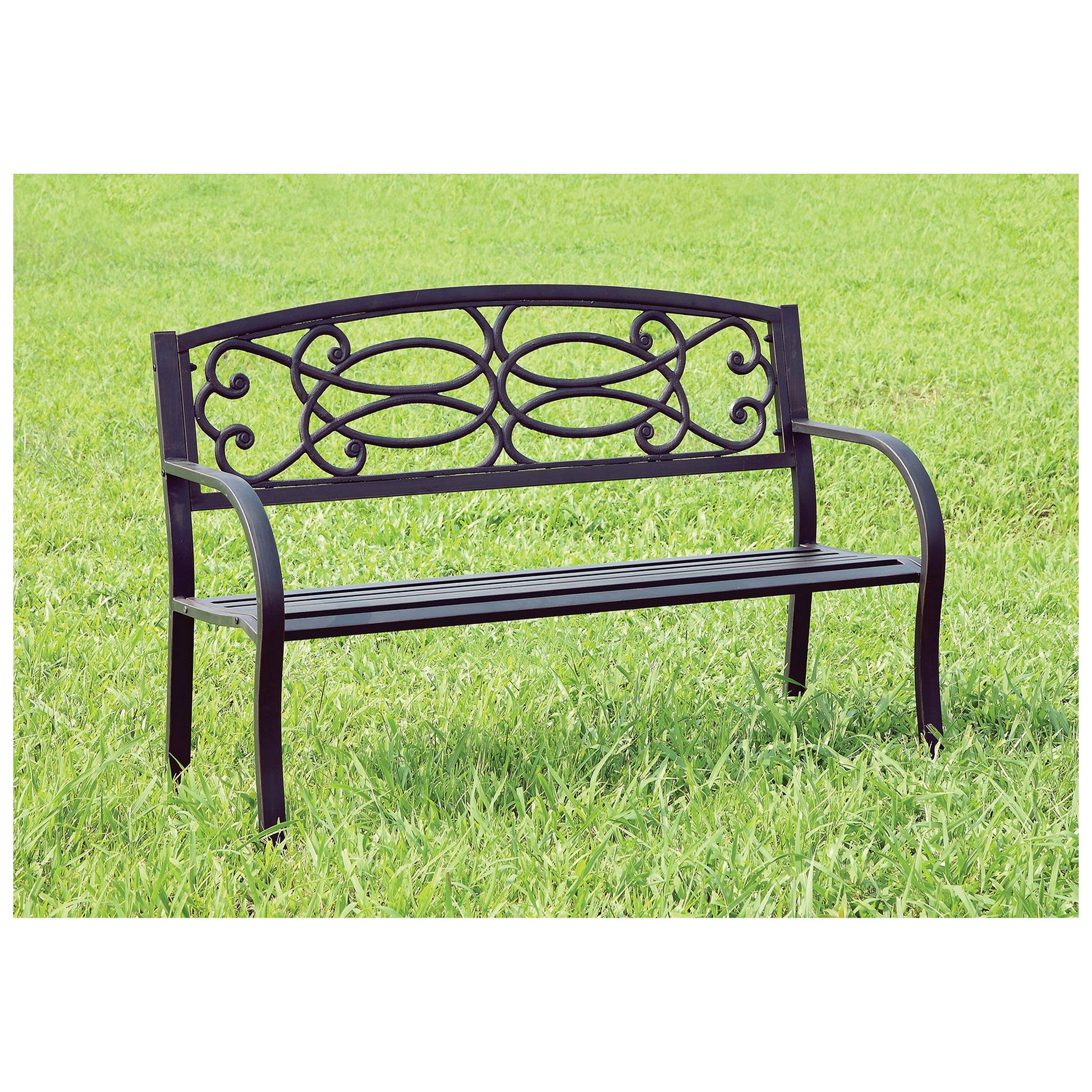 Furniture of America Potter Patio Steel Bench – Beck's Furniture